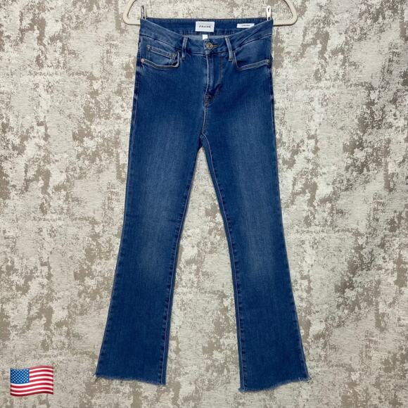 Frame Denim | Jeans | Frame Le Mini Boot Midrise Raw Edge Hem Jeans In ...